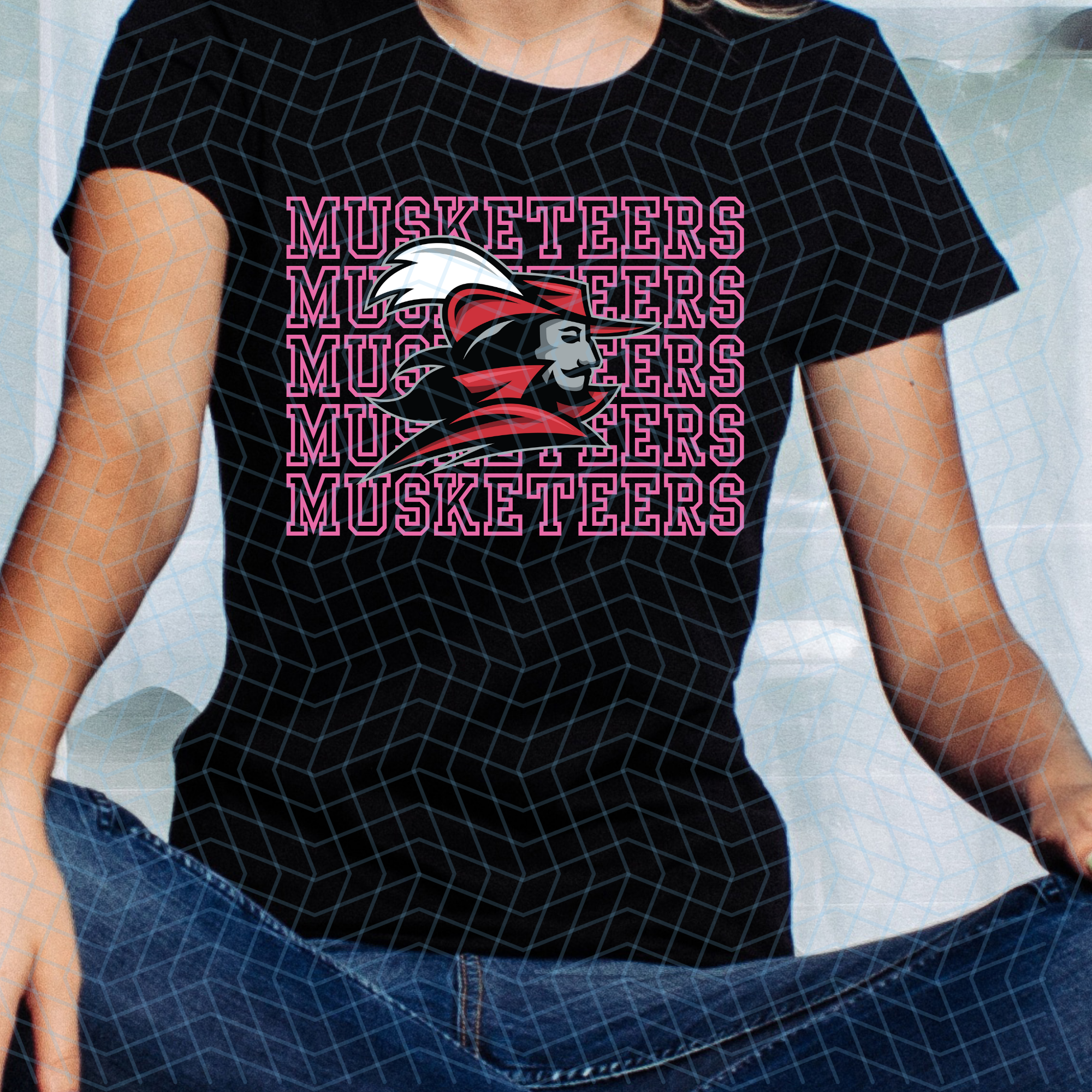 Musketeers PINK stacked – DGS Design
